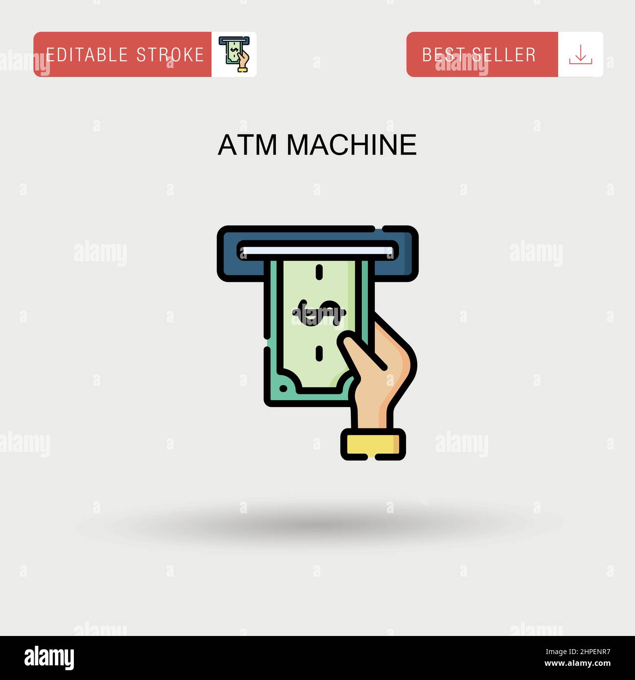 Atm machine Simple vector icon Stock Vector Image & Art - Alamy