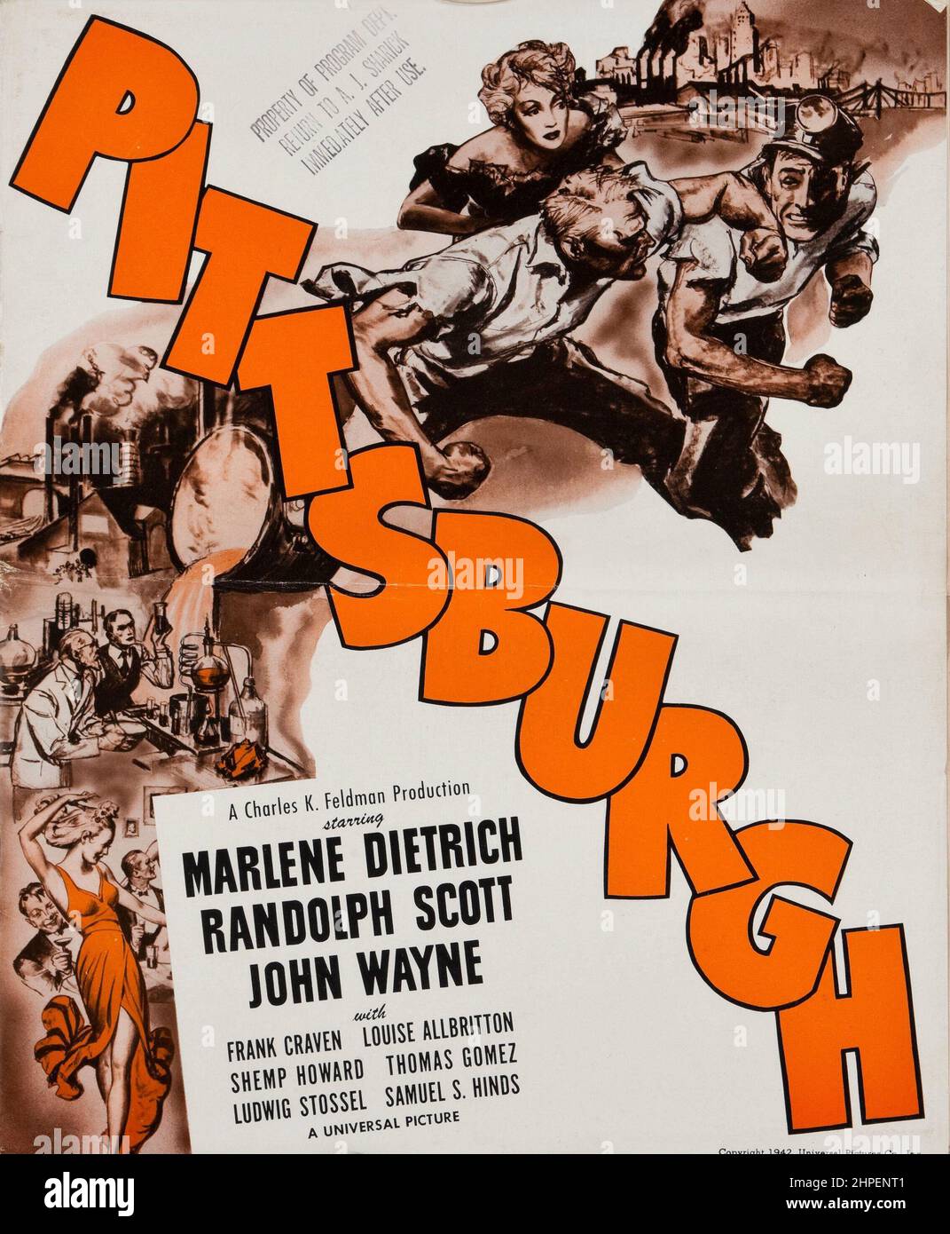 PITTSBURGH (1942), directed by LEWIS SEILER. Credit: UNIVERSAL PICTURES ...
