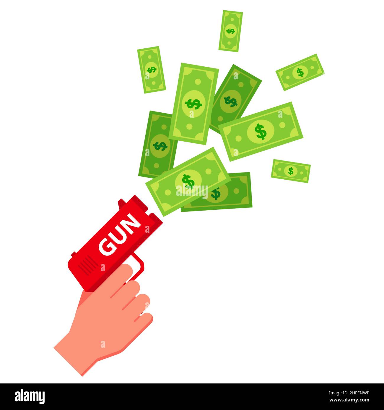 Man shoots gun money hi-res stock photography and images - Alamy
