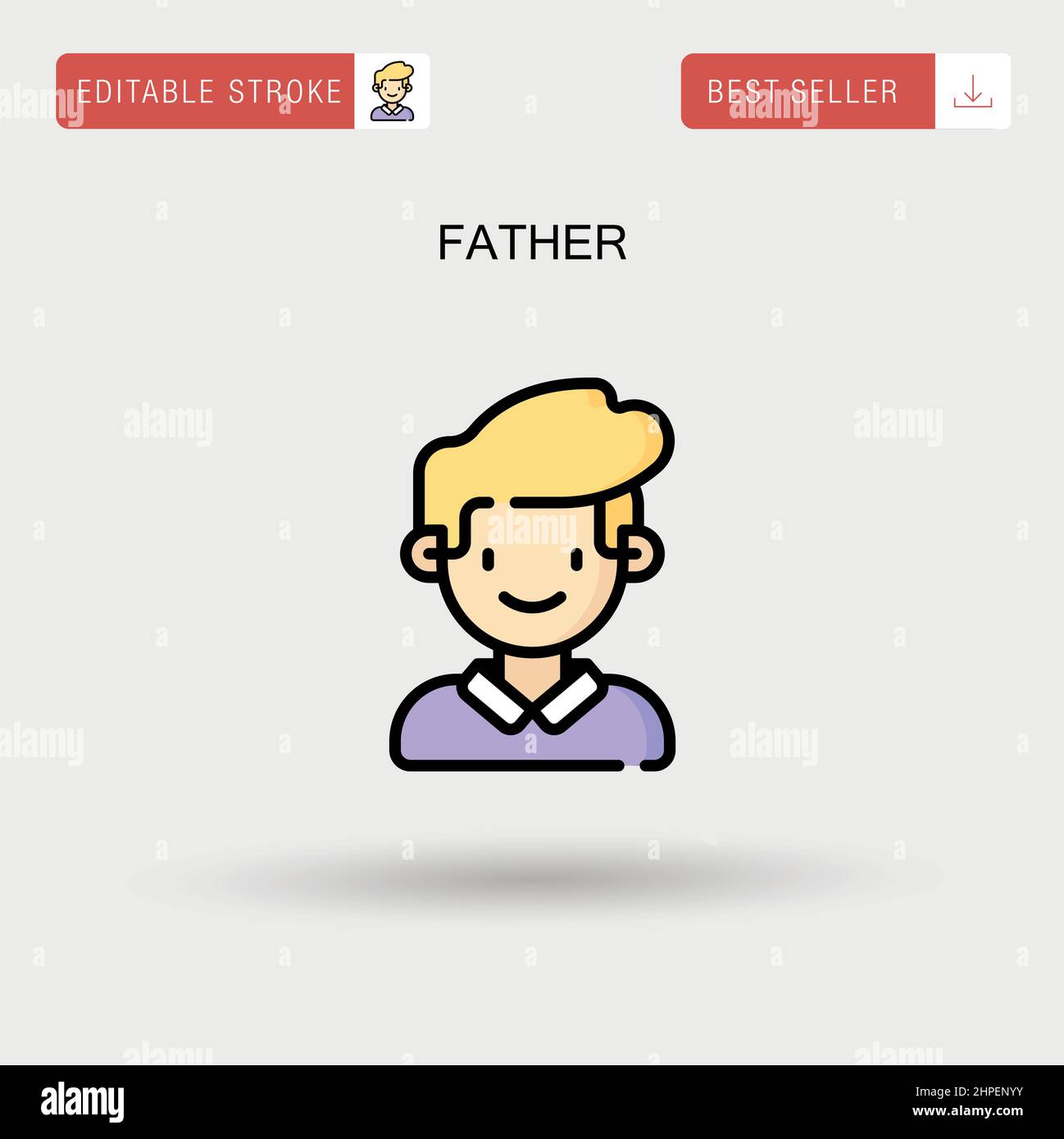 Father Simple vector icon Stock Vector Image & Art - Alamy