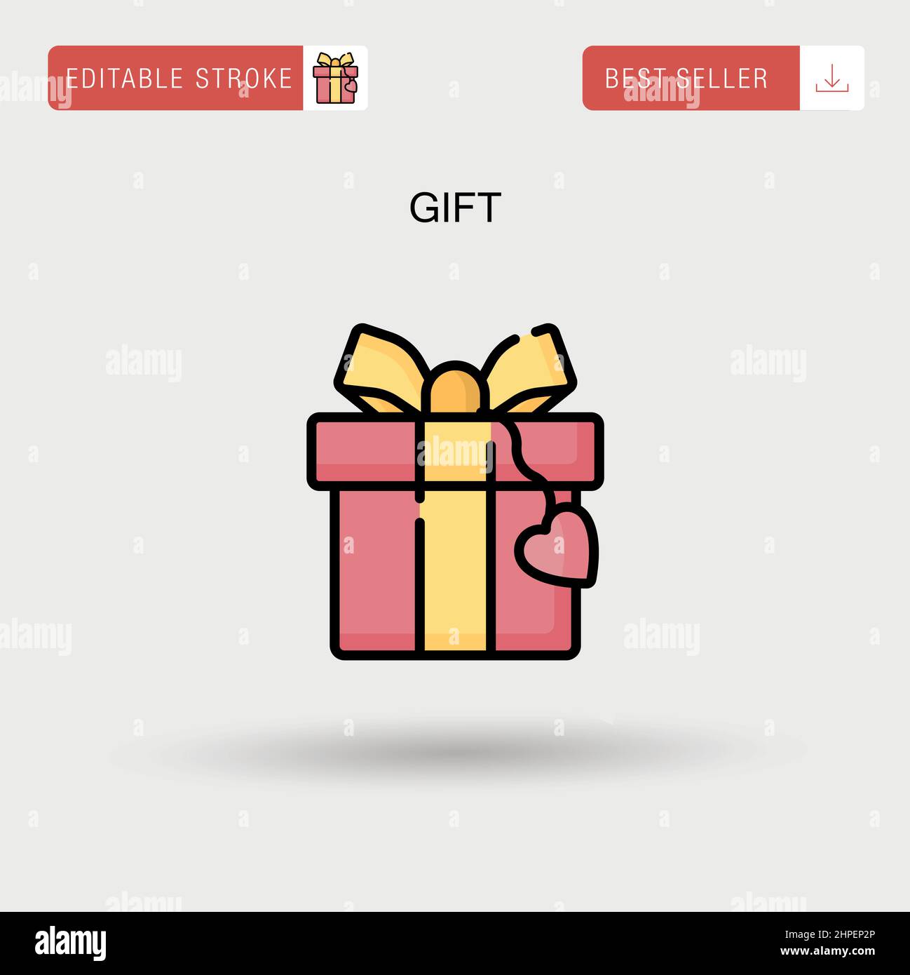Gift Simple vector icon Stock Vector Image & Art - Alamy