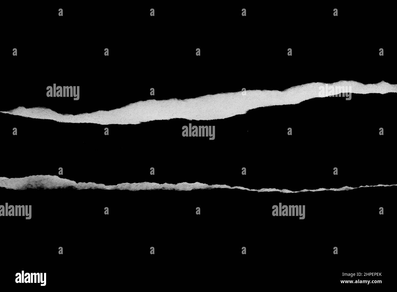 Paper tear, ripped paper edge, torn edge, isolated paper tear white on ...