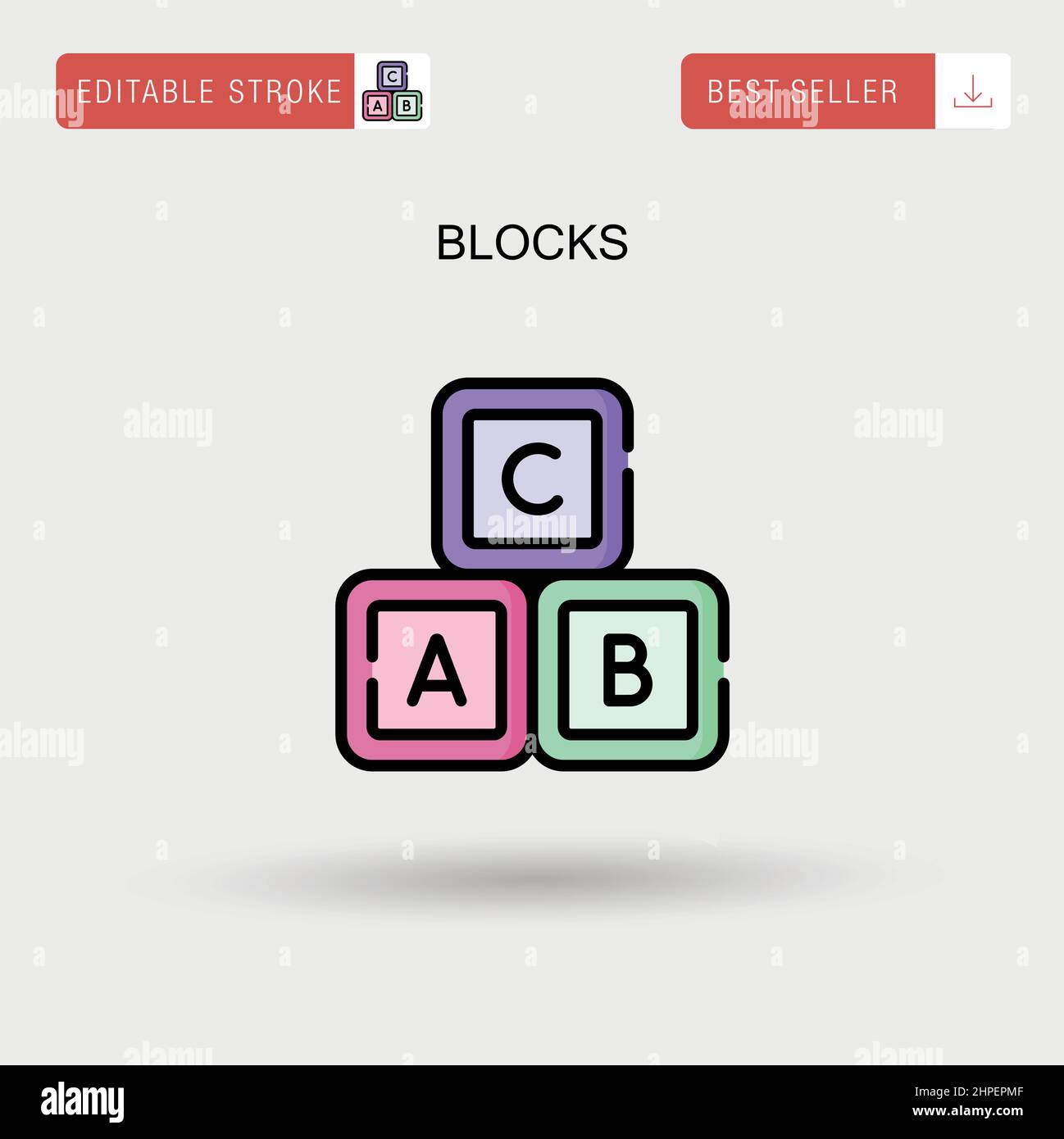 Paint blocks Stock Vector Images - Alamy