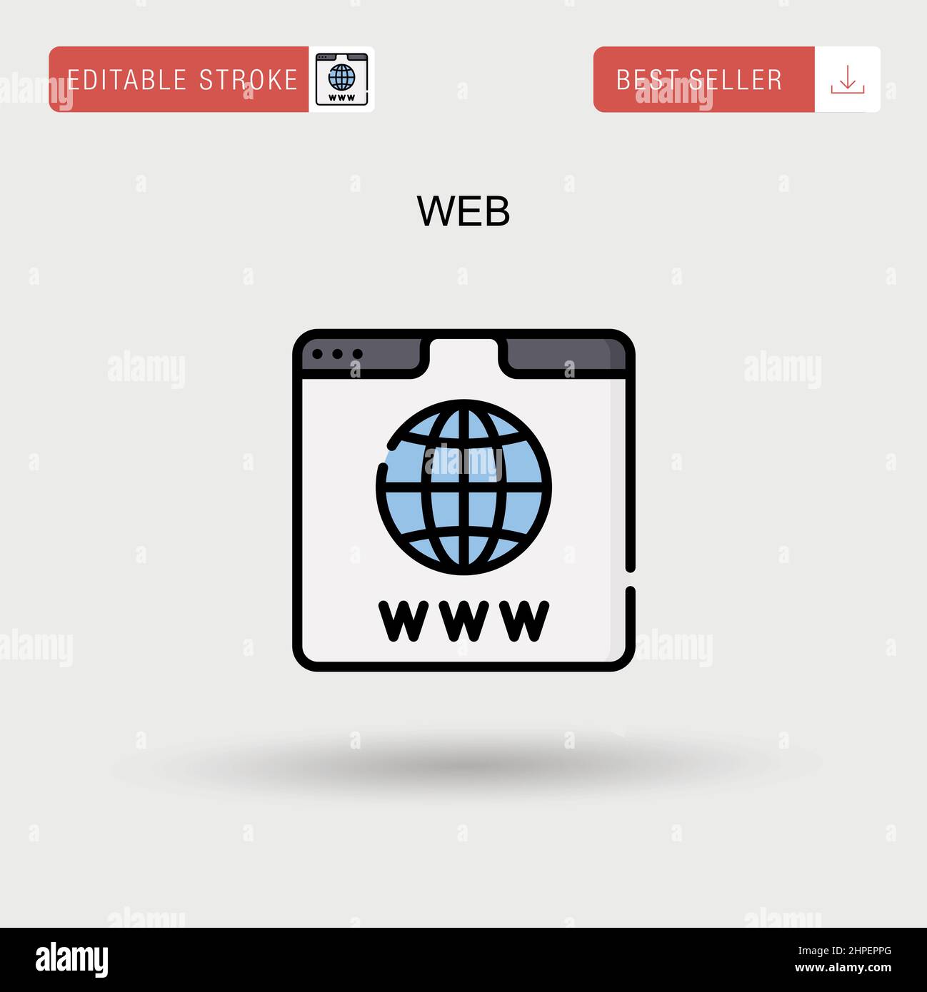Web Simple vector icon Stock Vector Image & Art - Alamy