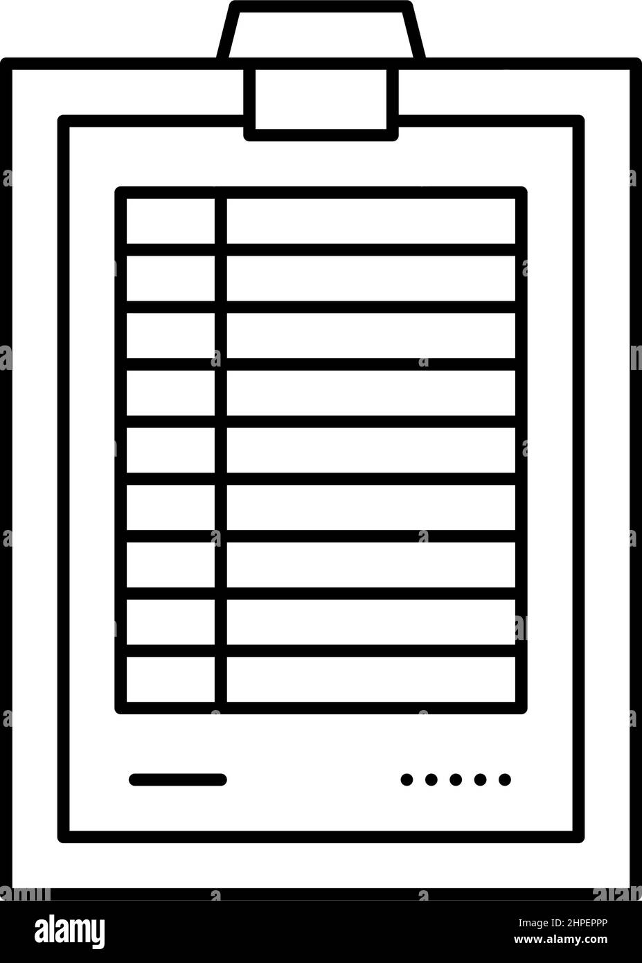 score paper golf game line icon vector illustration Stock Vector Image ...