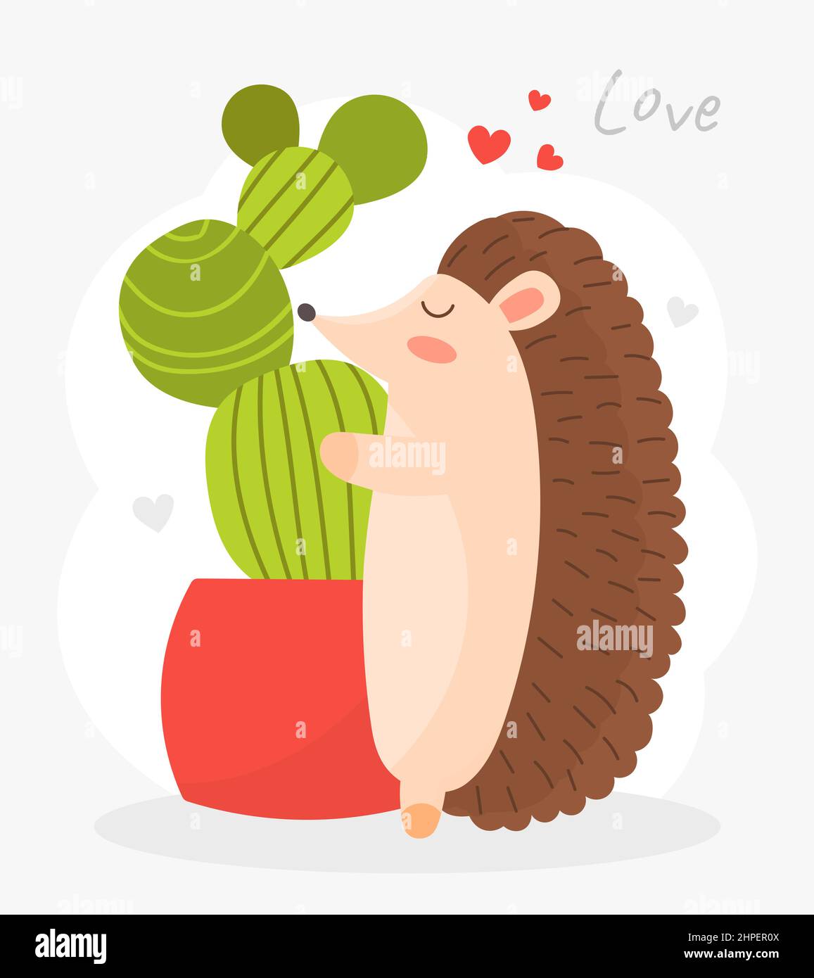 Hedgehog cactus illustration hi-res stock photography and images - Alamy