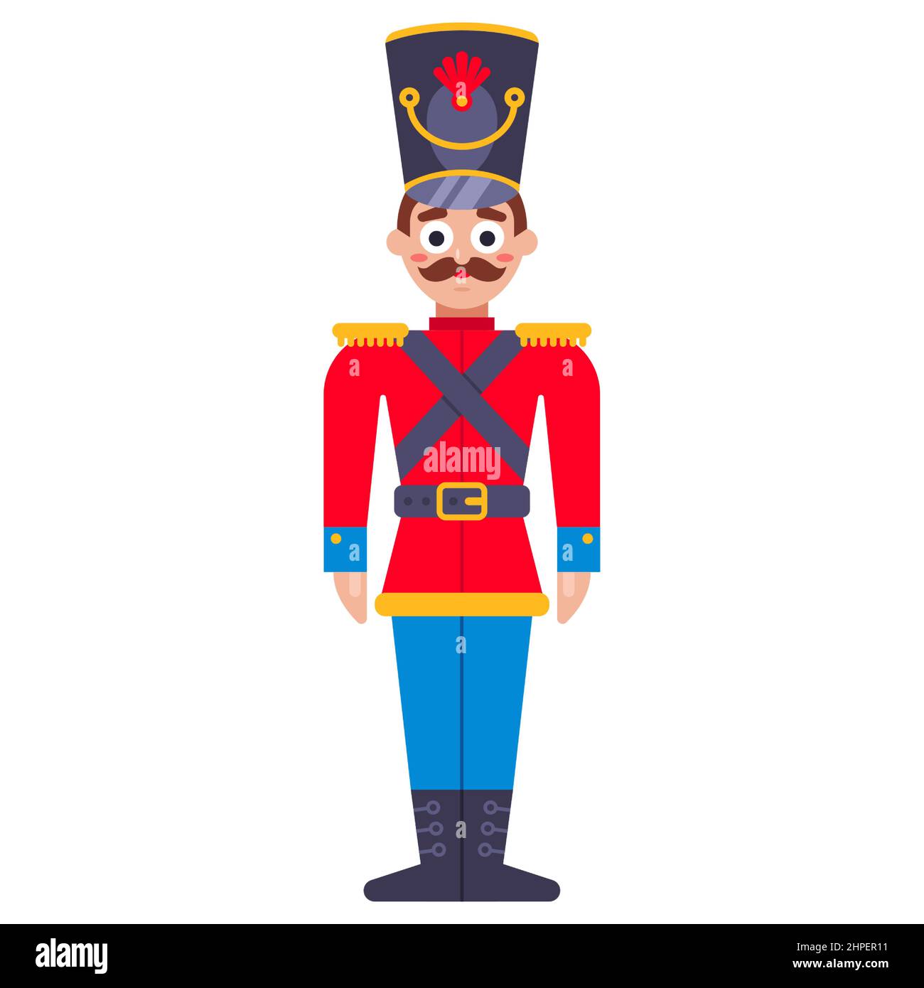character officer in traditional military clothing of the 19th century ...