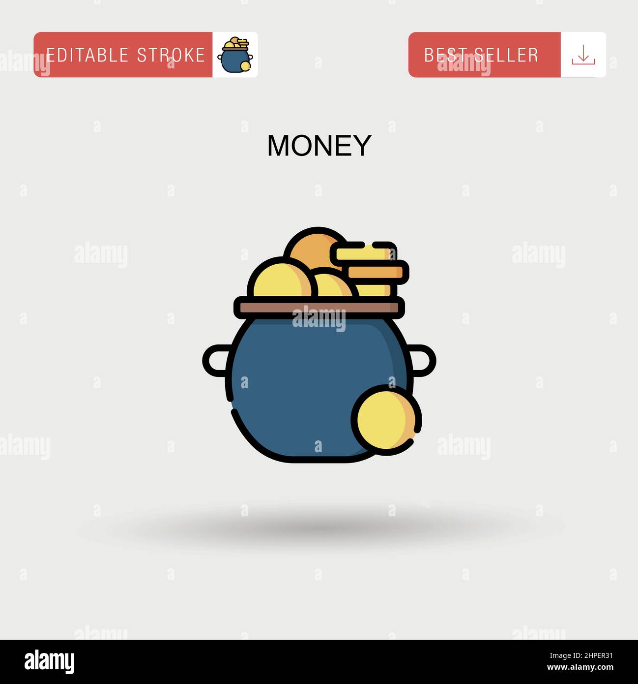 Hand holding stack money Stock Vector Images - Alamy