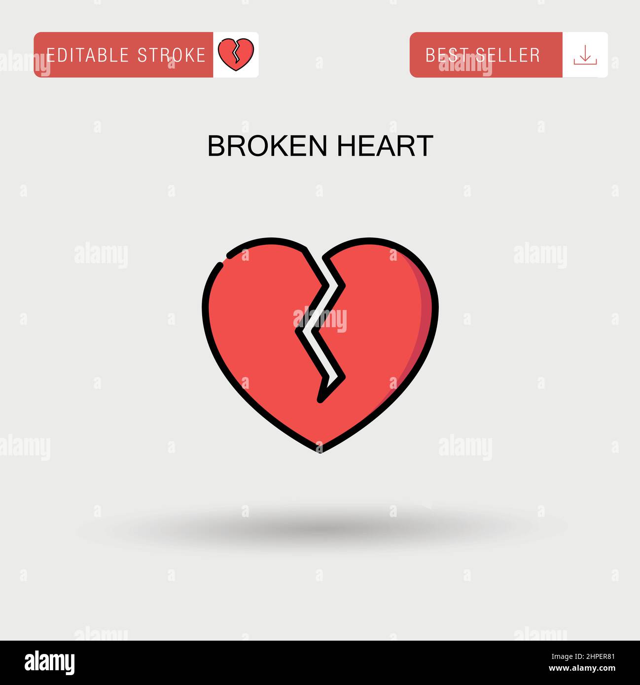 Broken heart valentine day hi-res stock photography and images - Alamy