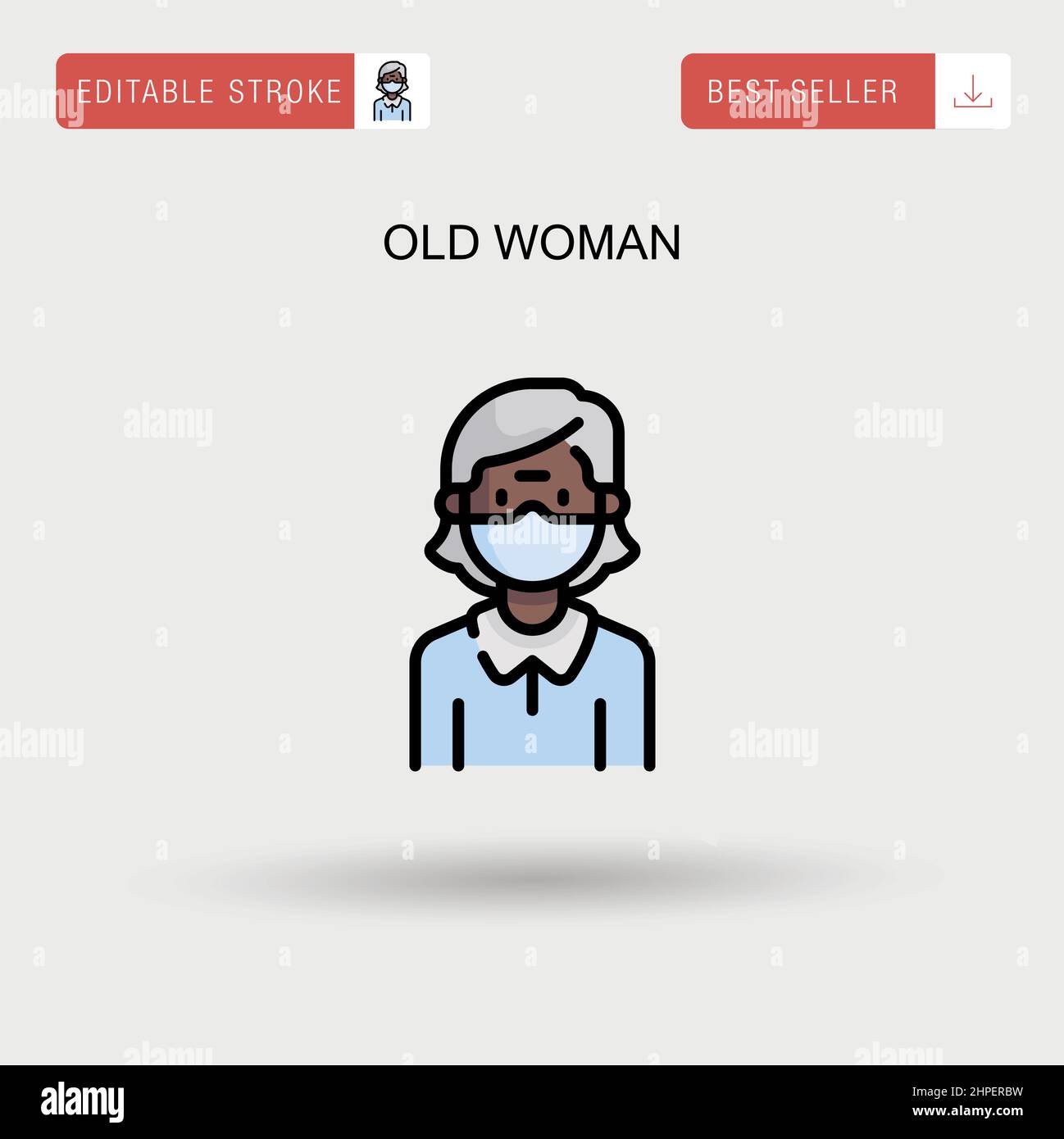 Woman holding happy face Stock Vector Images - Alamy