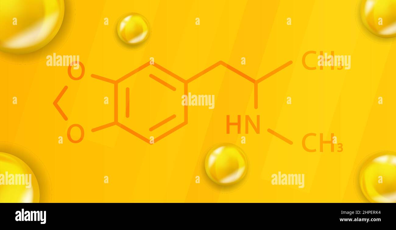 Ecstasy chemical formula. Ecstasy 3D Realistic chemical molecular ...