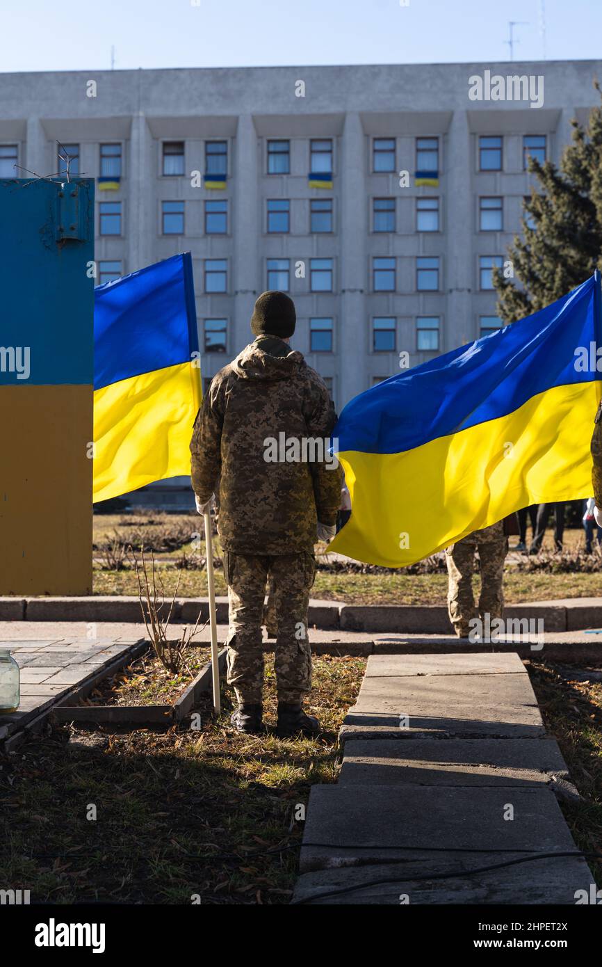 Nebesna Sotnia Monument and requiem ceremony of Maidan and Revolution ...