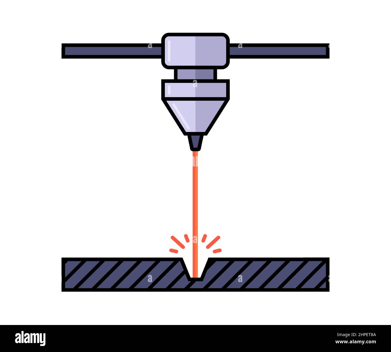 Laser engraving automated Cut Out Stock Images & Pictures - Alamy