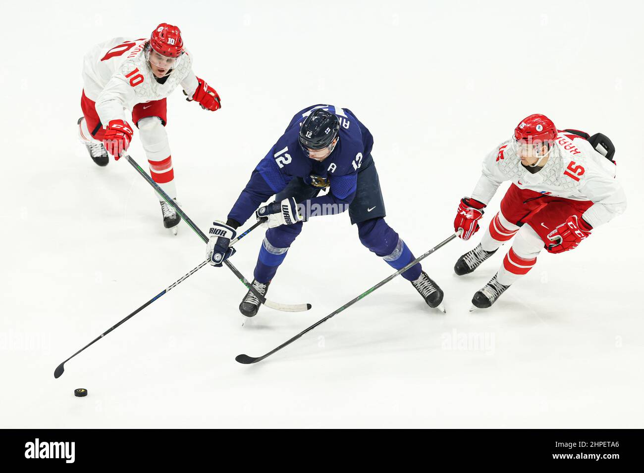 Beijing, China. 20th Feb, 2022. (L - R) Dmitri Voronkov (ROC), Marko ...