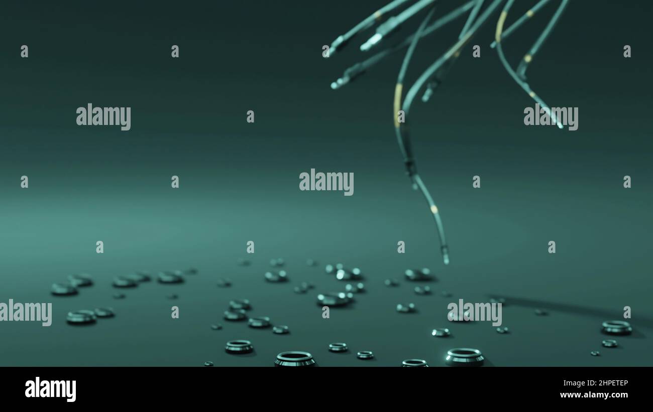 3d illustration - Cable disconnected to the charging point Stock Photo ...