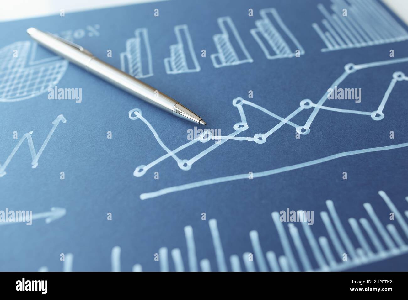 Document statistical graphs hi-res stock photography and images - Alamy