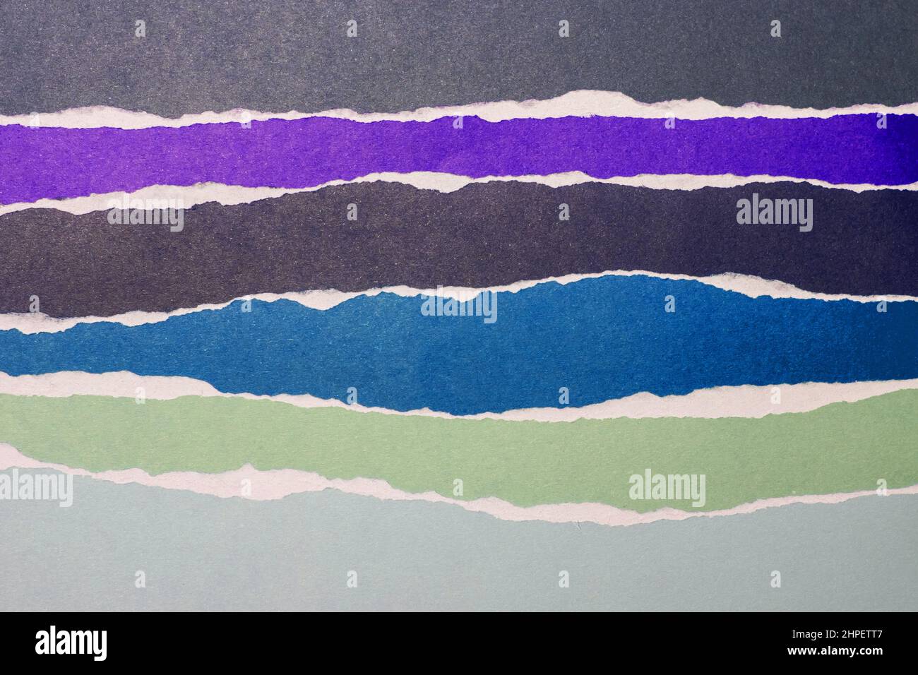 Paper tear, ripped paper edge, torn edge, isolated paper tear white on ...