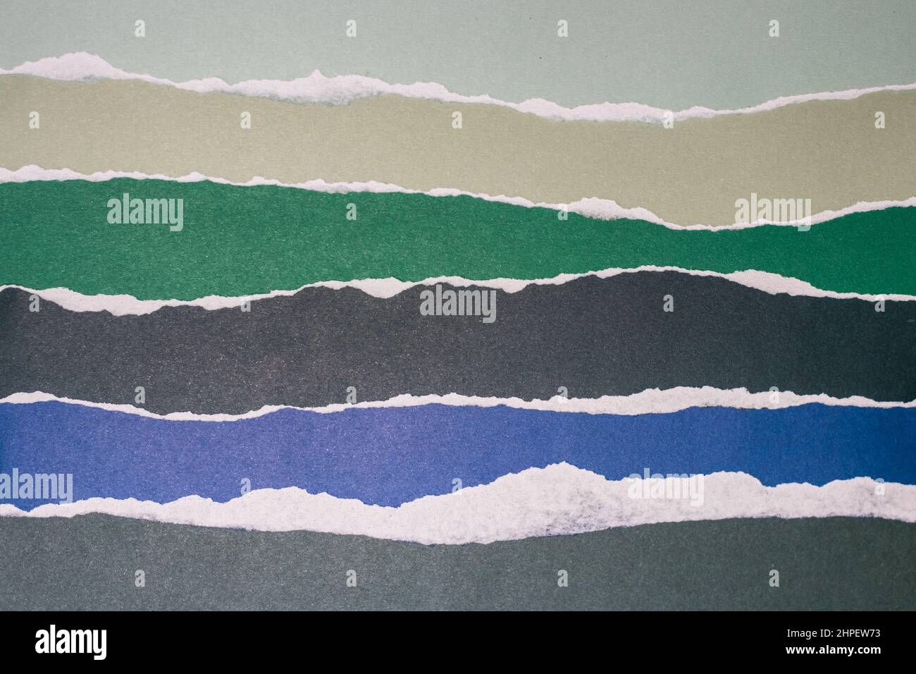 Paper tear, ripped paper edge, torn edge, isolated paper tear white on ...