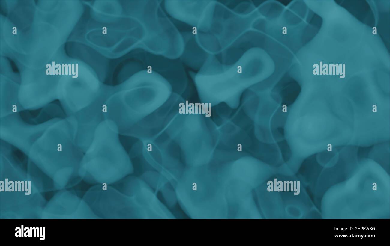 3d illustration - Abstract turquoise surface with mosaic cells of ...