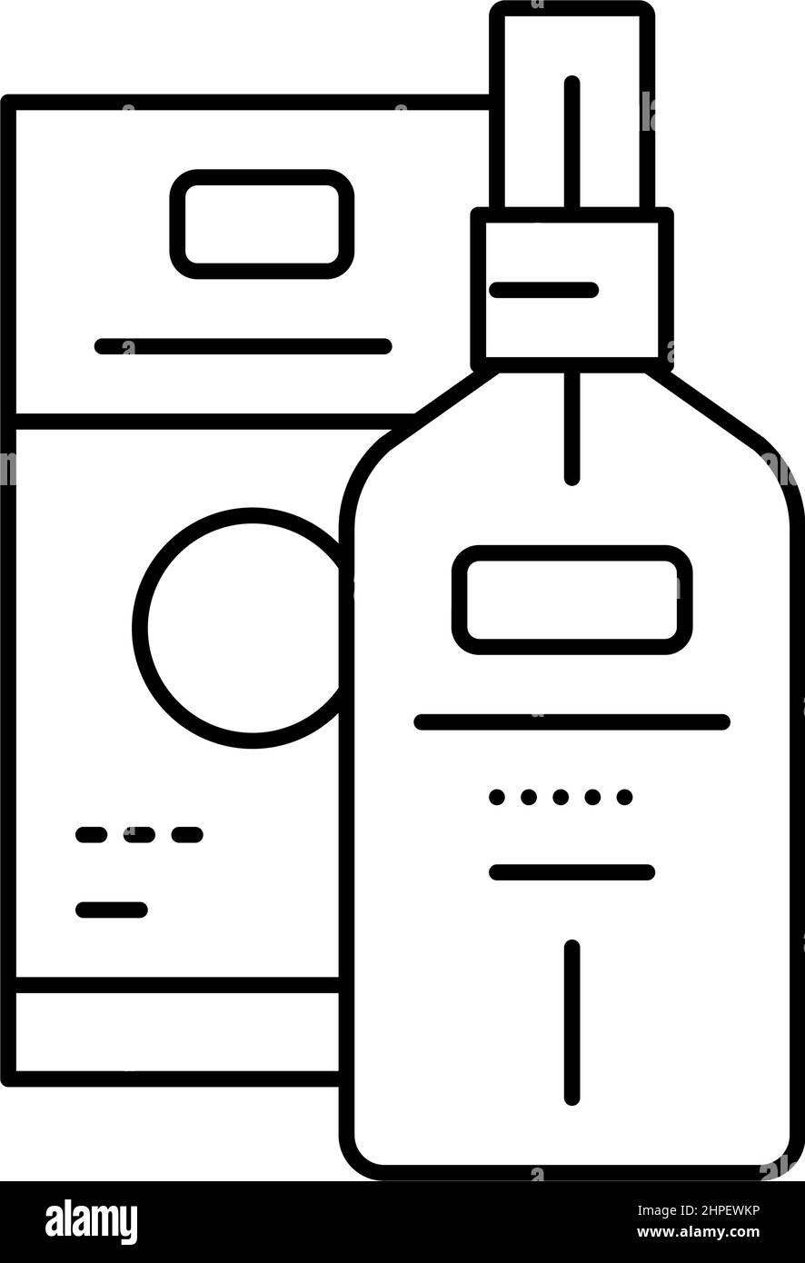 essential oil line icon vector illustration Stock Vector Image & Art ...