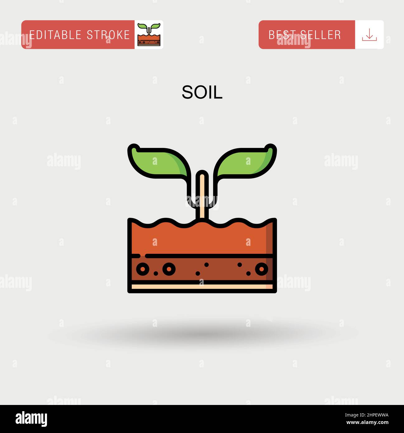 Soil texture background Stock Vector Images - Alamy