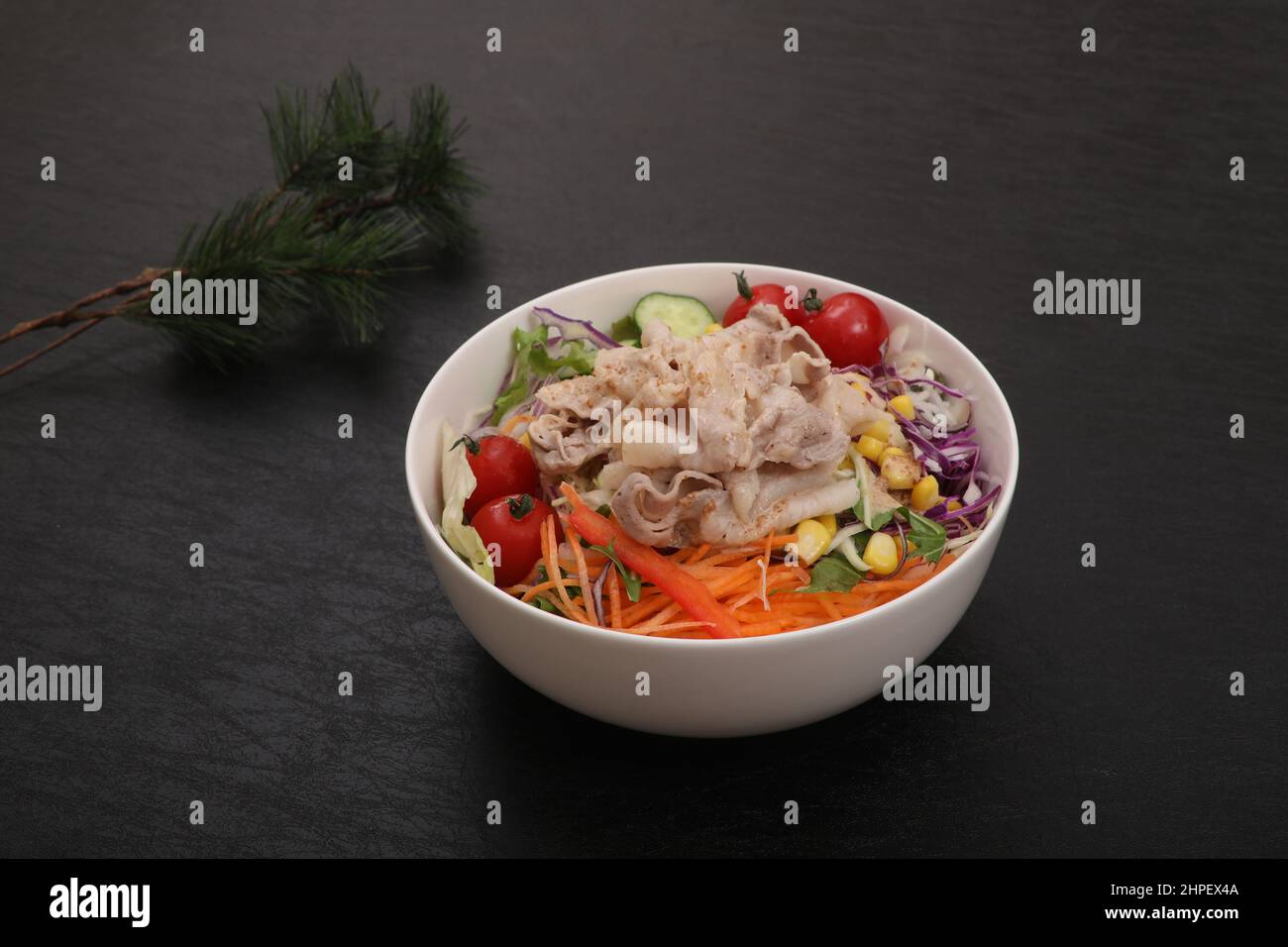 Pork Shabu Shabu Salad Stock Photo - Alamy