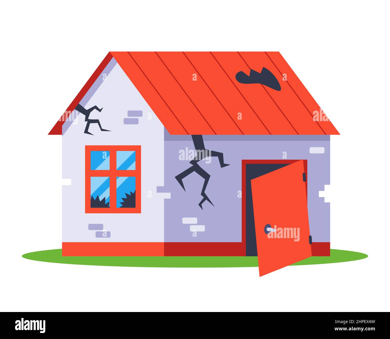 Destroyed House Clip Art