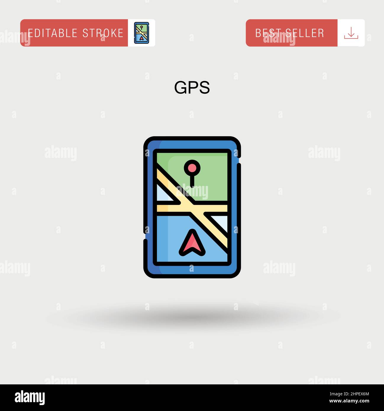 Gps device automobile Stock Vector Images - Alamy