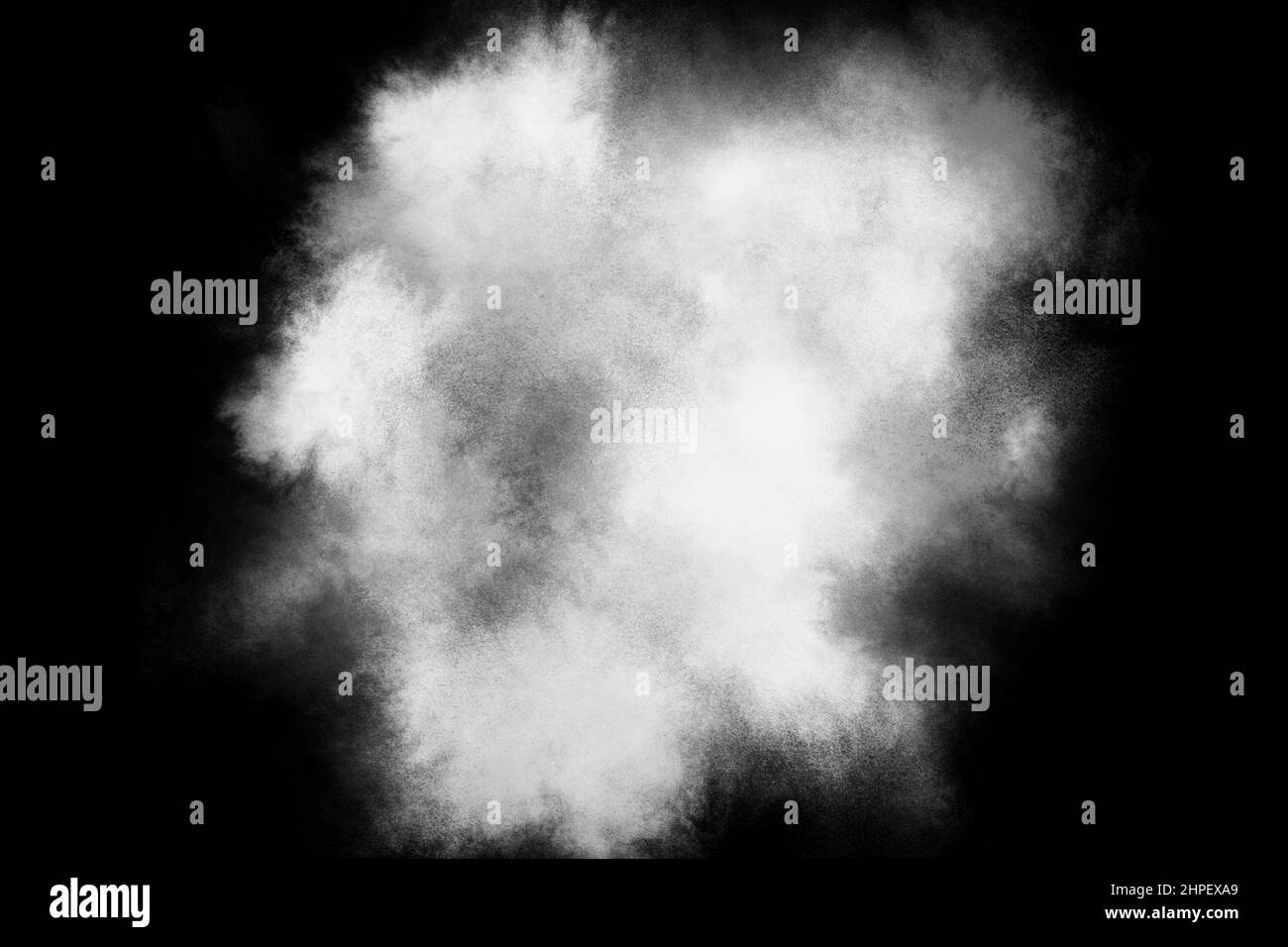 White Dust on Black Background Stock Photo - Alamy
