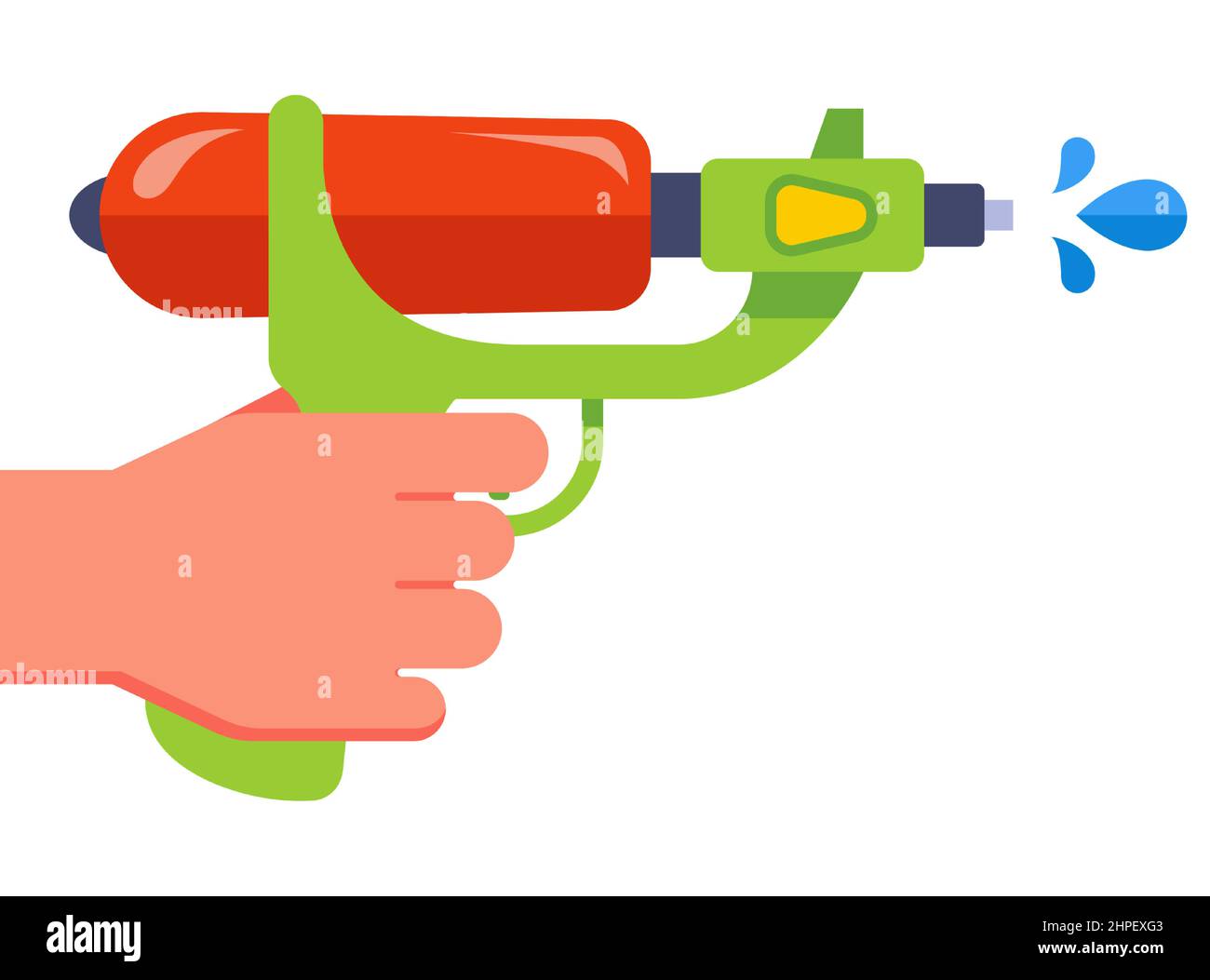 Child hand water gun Cut Out Stock Images & Pictures - Alamy