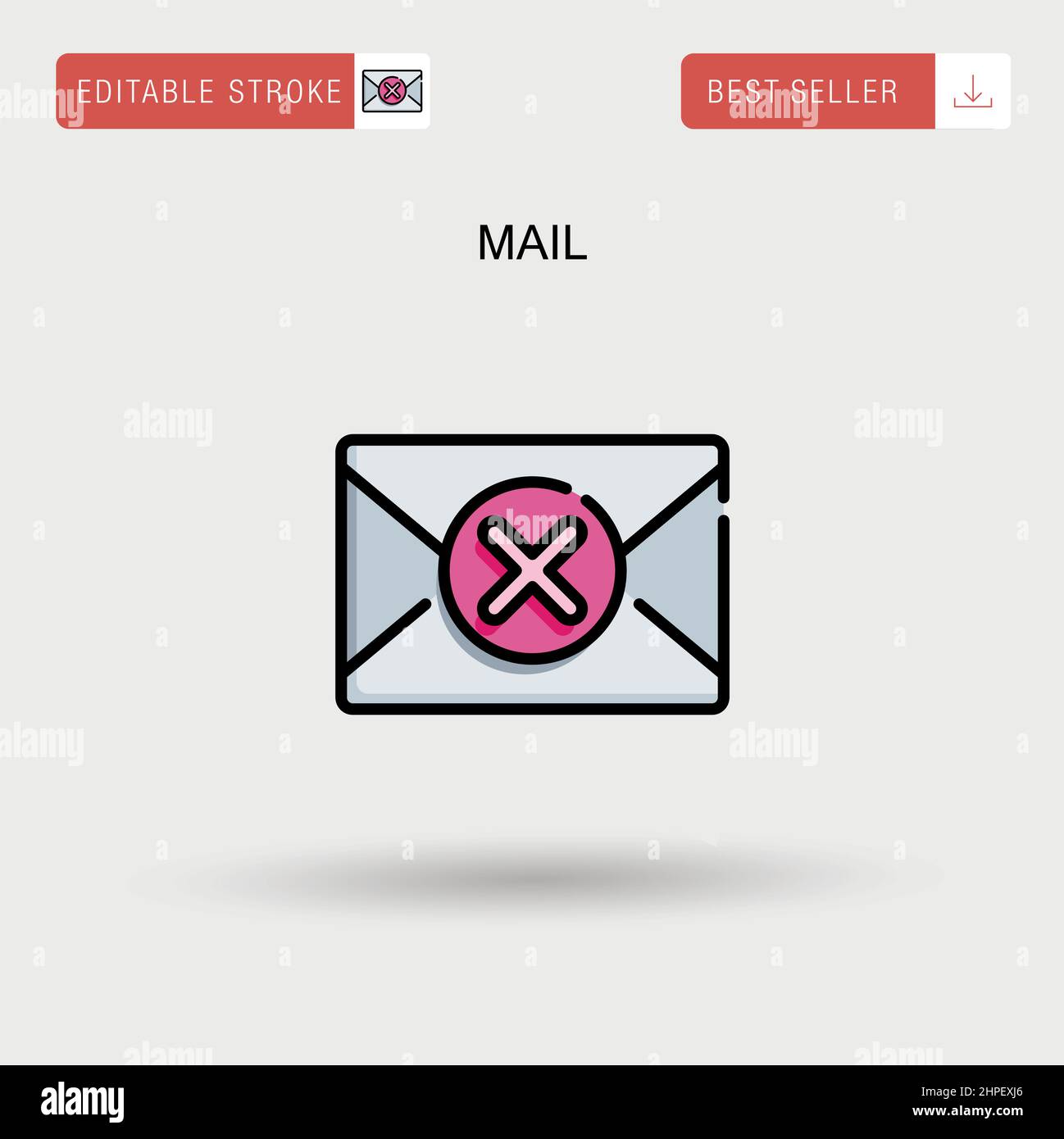 Mail Simple vector icon Stock Vector Image & Art - Alamy