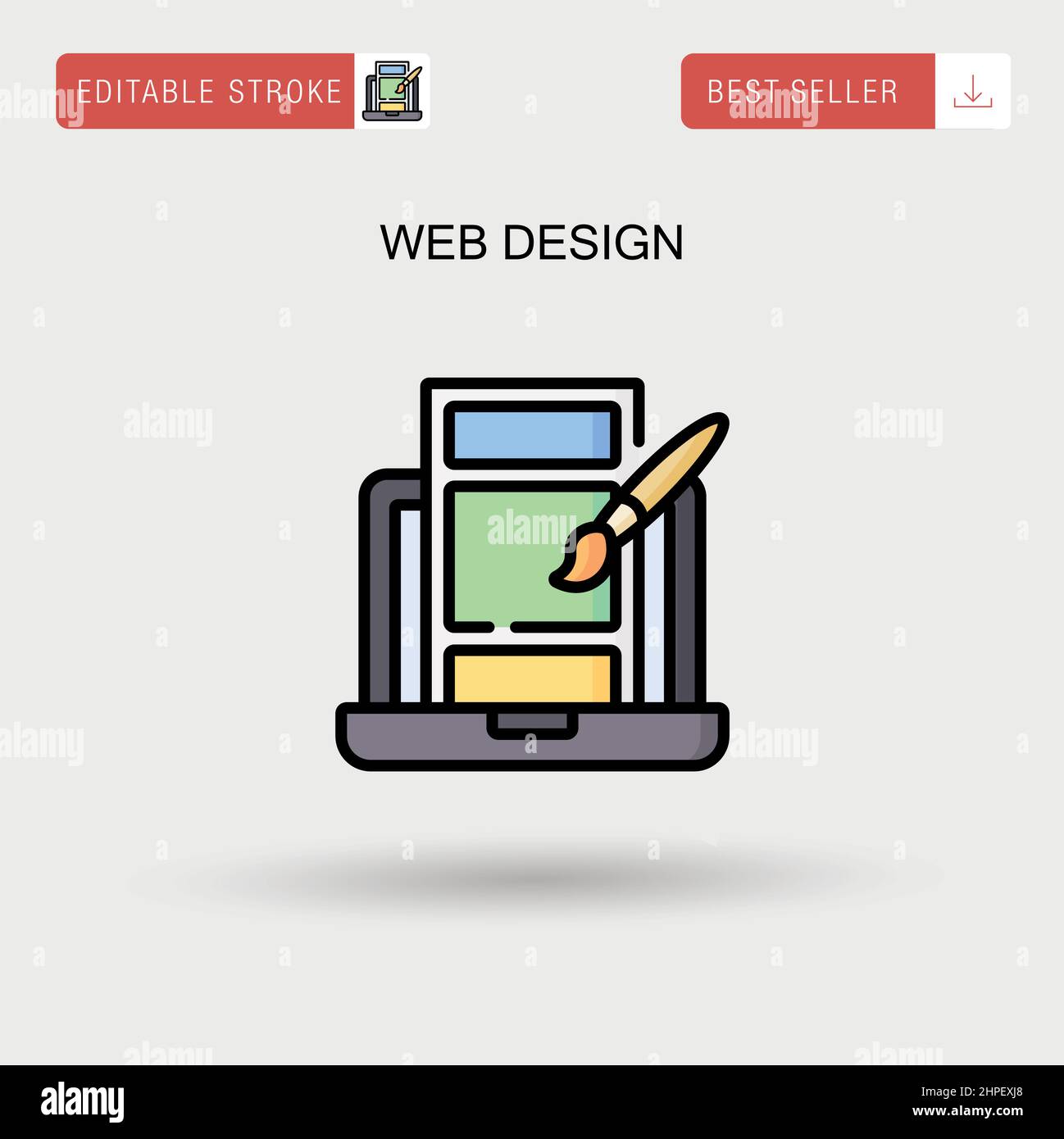 Flat layout graphic tablet Stock Vector Images - Alamy