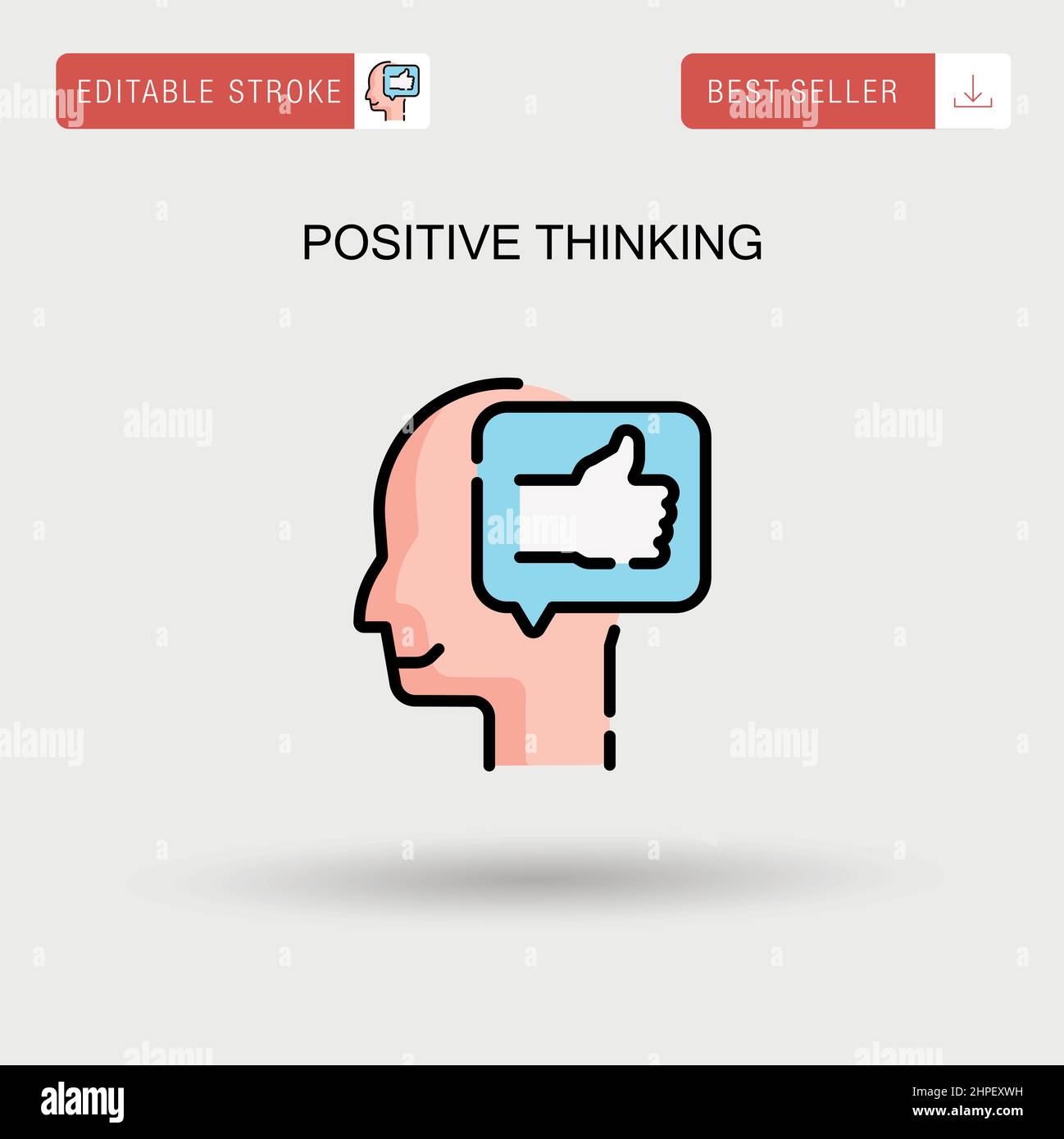 Positive mind illustration hi-res stock photography and images - Alamy