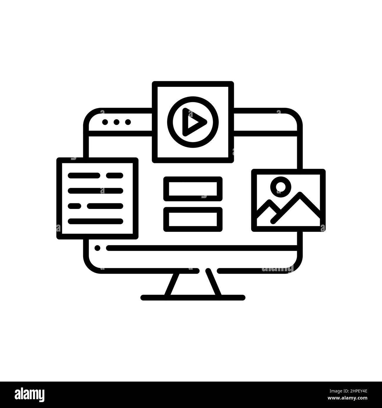 Content internet media strategy Black and White Stock Photos & Images ...