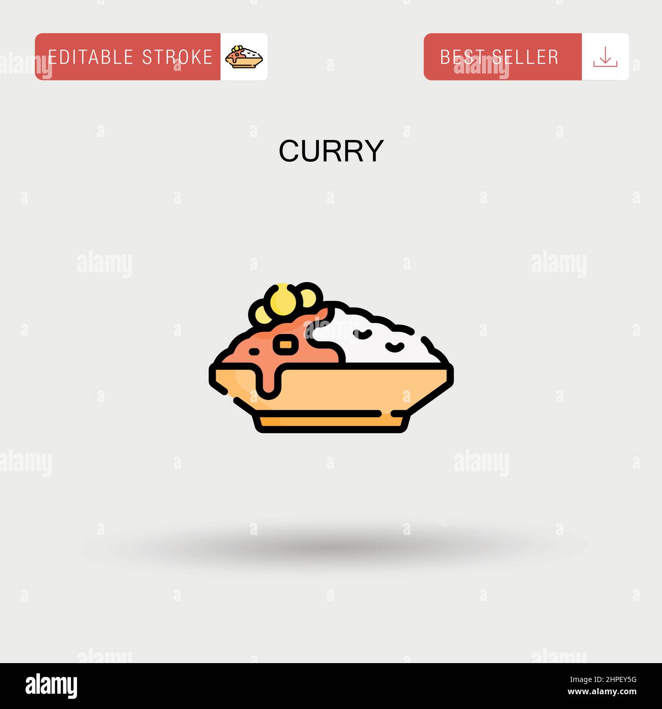 Curry Simple vector icon Stock Vector Image & Art - Alamy