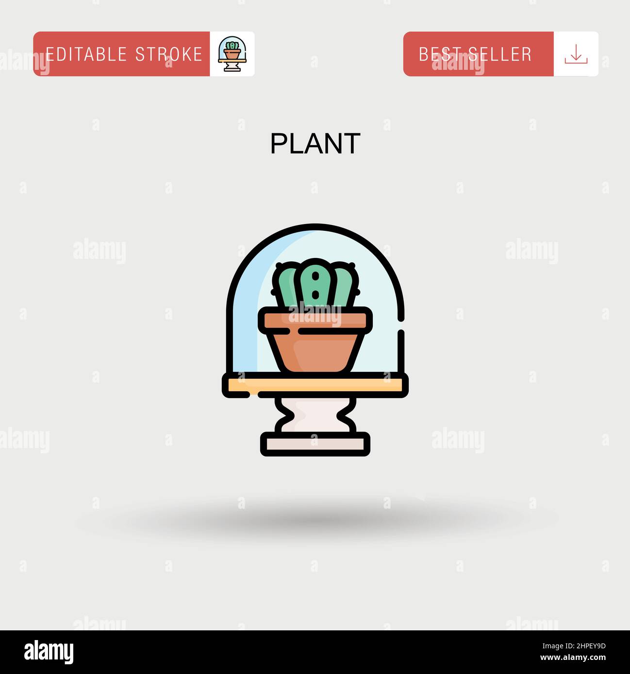 Plant Simple vector icon Stock Vector Image & Art - Alamy