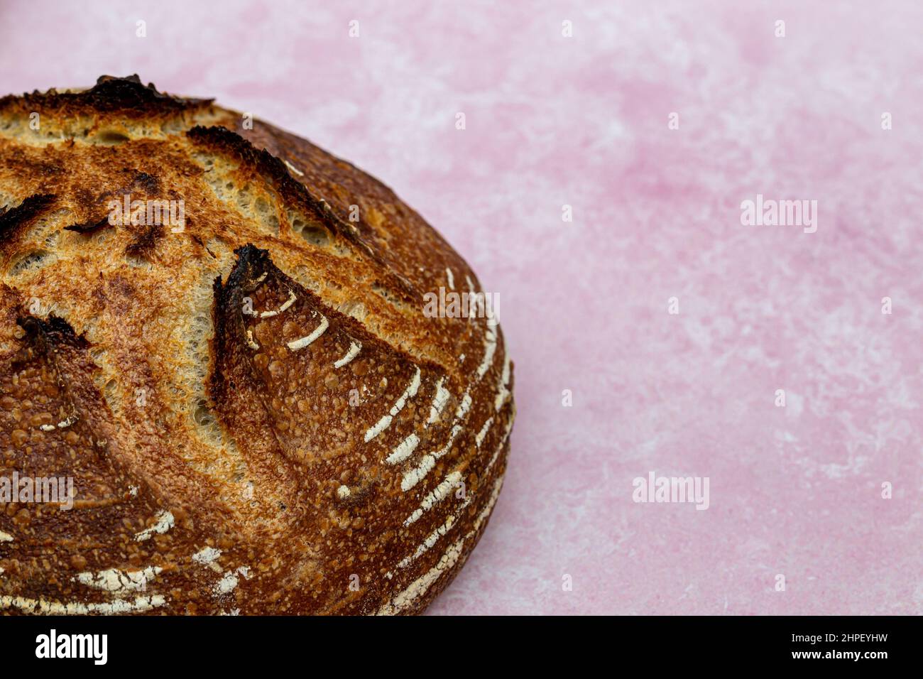 A Crusty Loaf of Sourdough Bread Stock Photo - Alamy