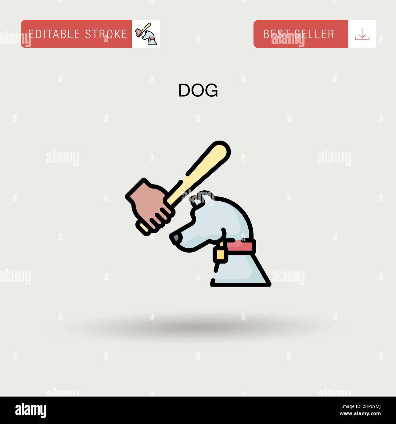 Dog Simple vector icon Stock Vector Image & Art - Alamy