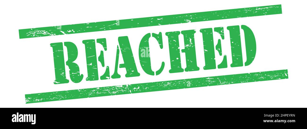 Reached stamp hi-res stock photography and images - Alamy