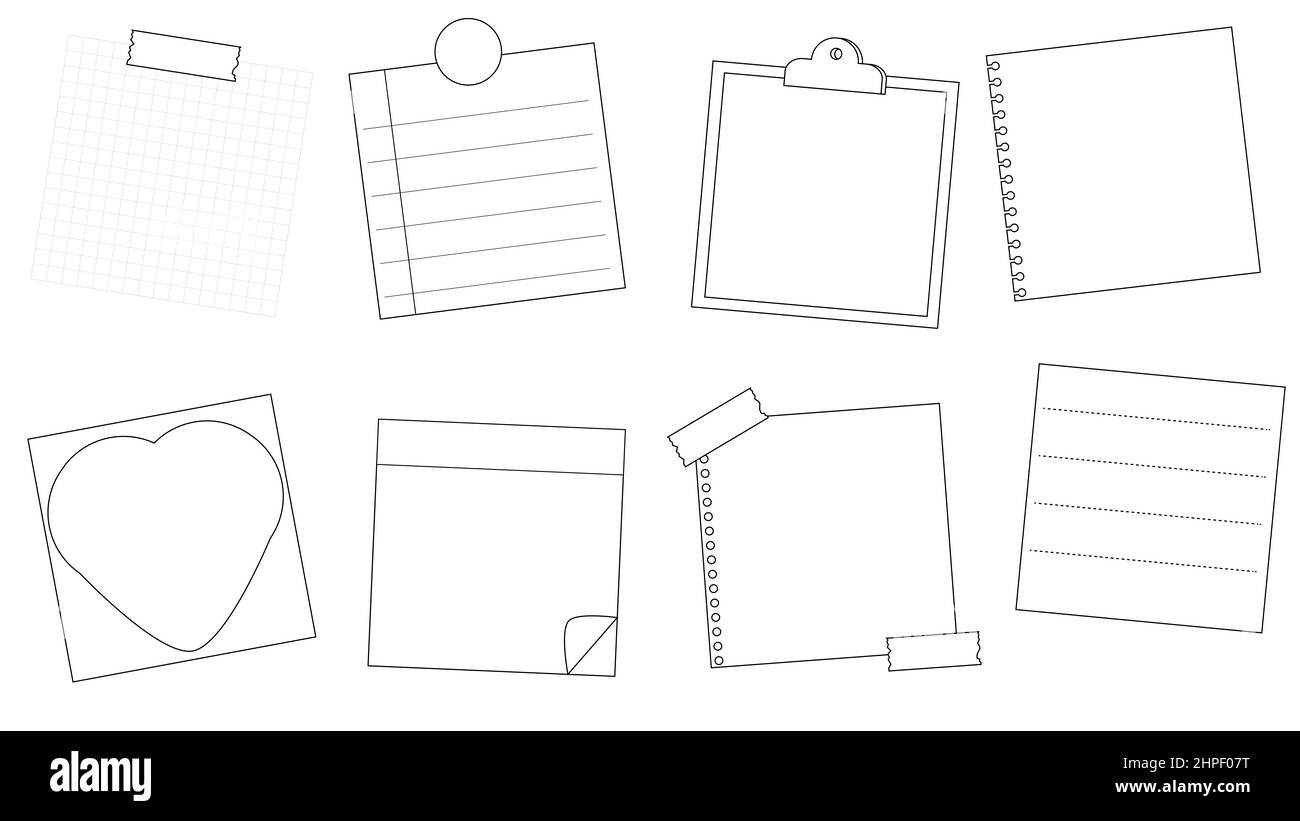 Printable Planner Black And White Stock Photos & Images - Alamy