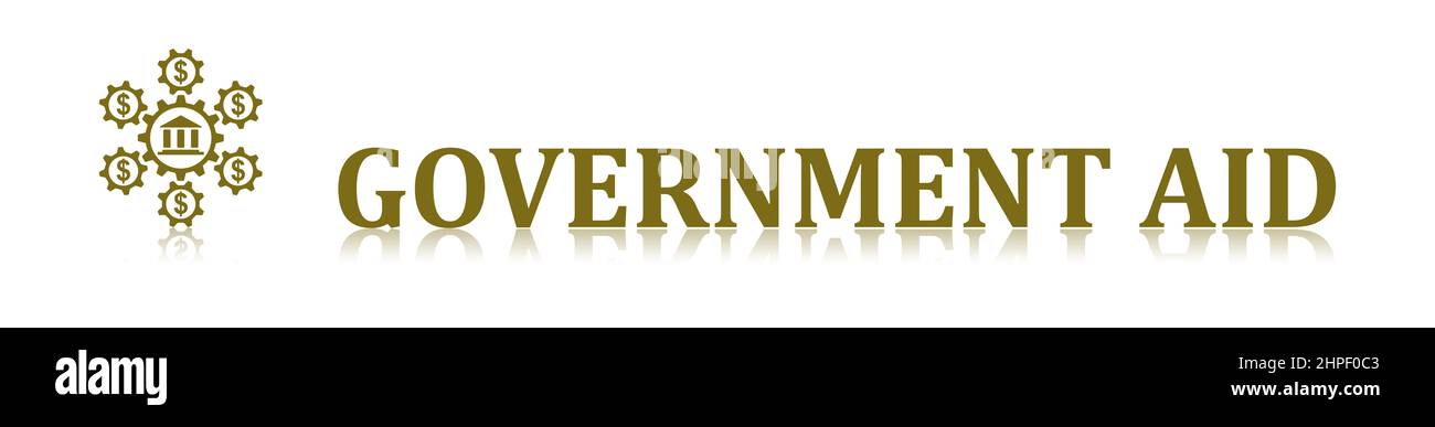 Illustration of a government aid concept Stock Photo - Alamy