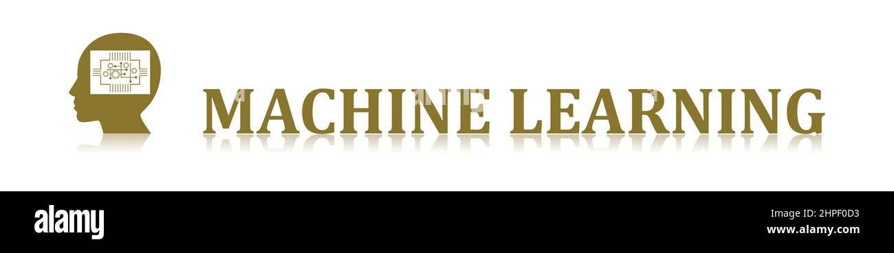 Illustration of a machine learning concept Stock Photo - Alamy