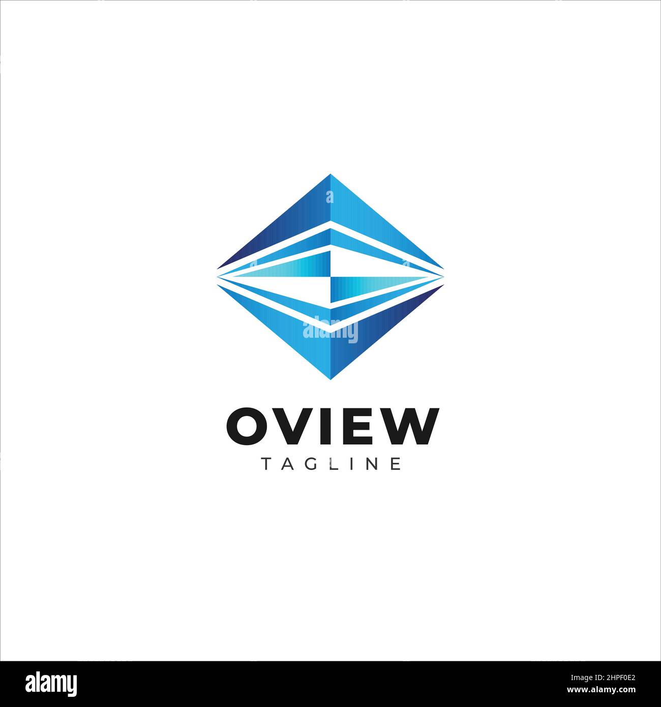 Abstract Geometry Perspective View Business Logo Design Template Stock ...