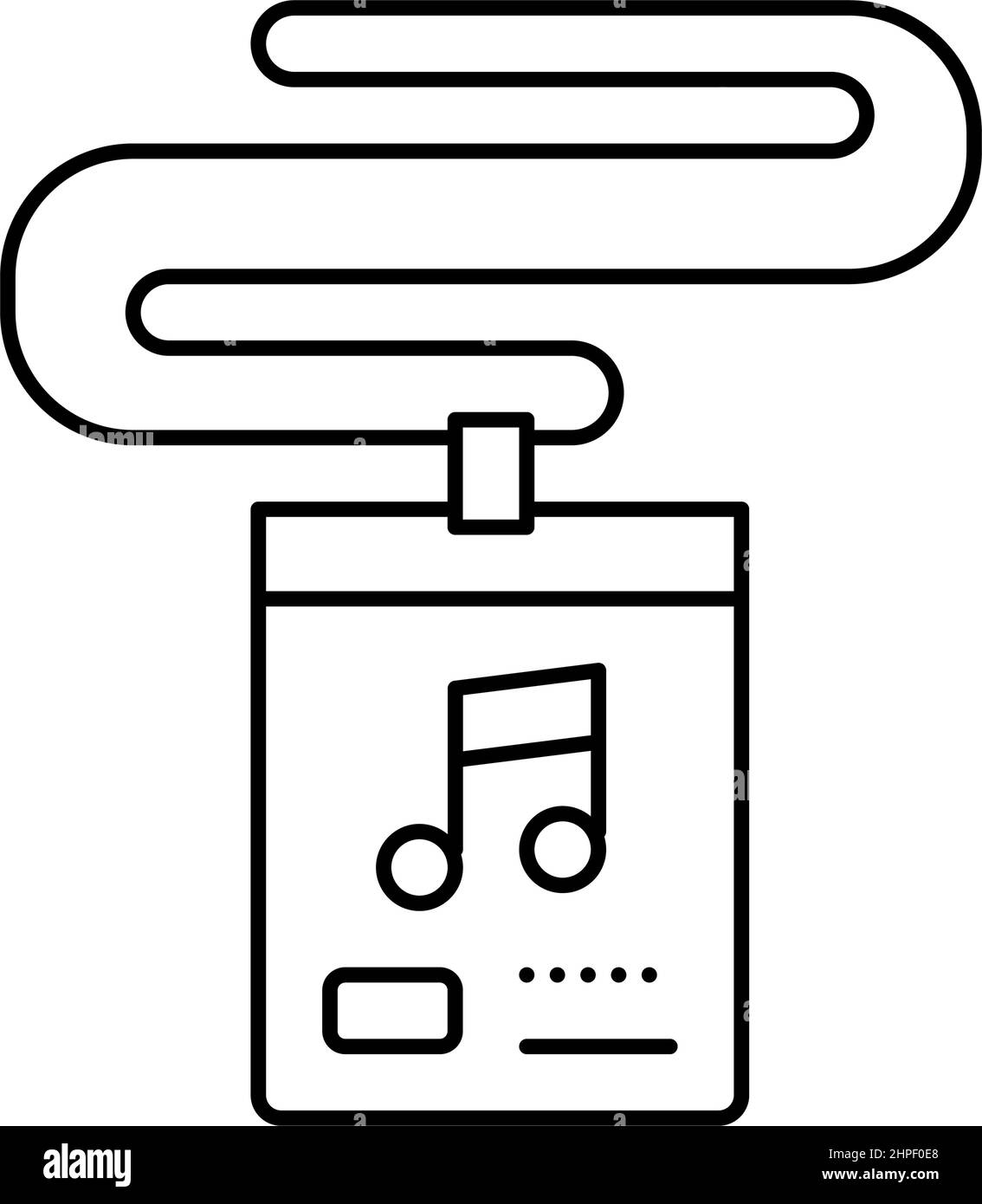 badge of music festival participant line icon vector illustration Stock ...