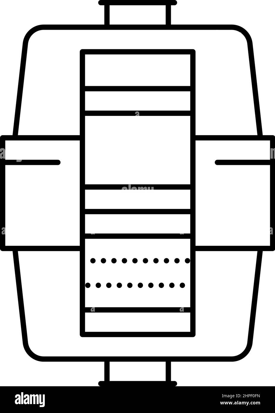 layers in water filter line icon vector illustration Stock Vector Image ...