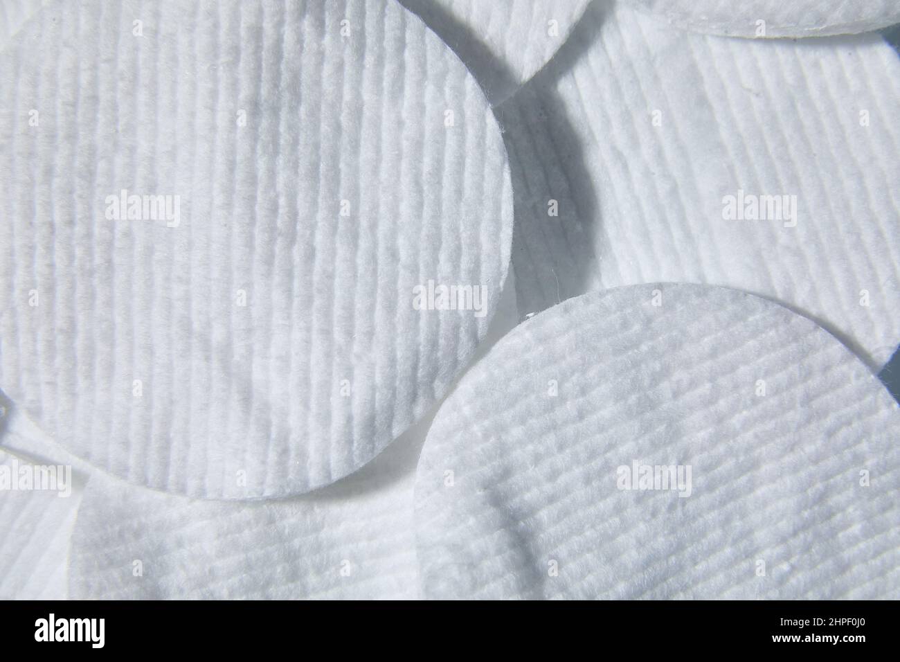 Flat lay macro Cotton pads, isolate, Beauty, medicine Stock Photo - Alamy