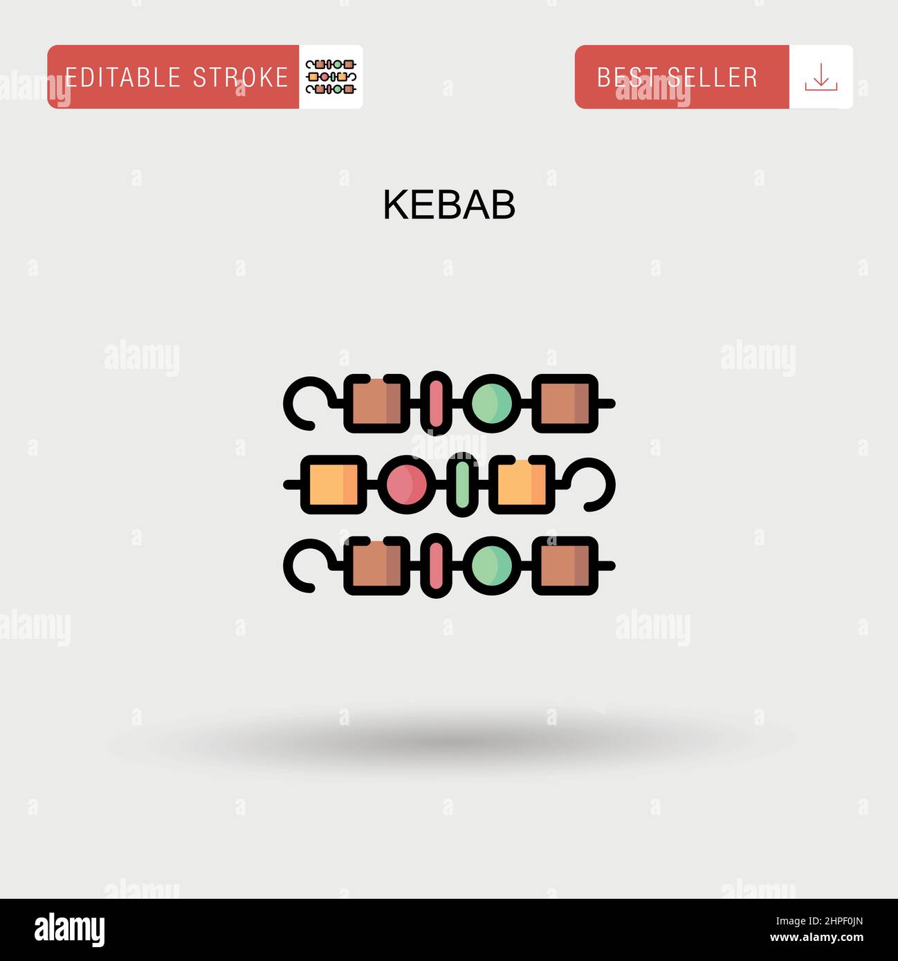 Roast lamb salad Stock Vector Images - Alamy