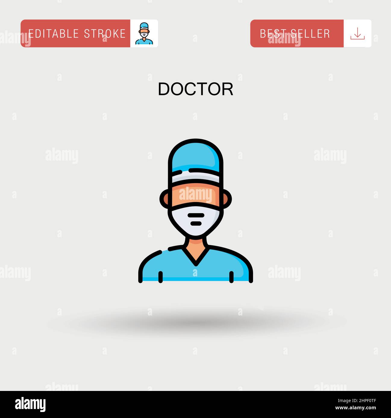 Doctor Simple vector icon Stock Vector Image & Art - Alamy