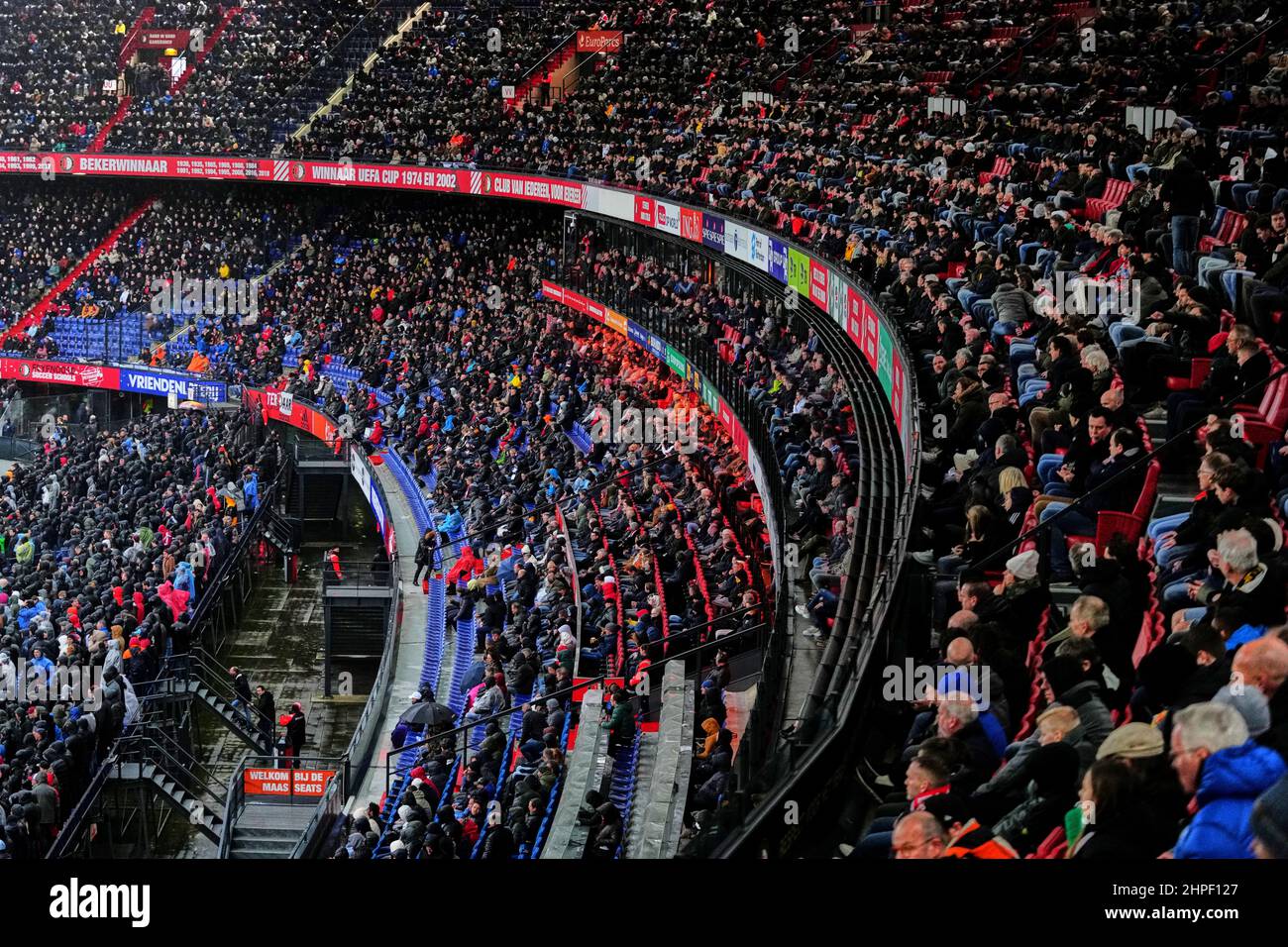 Rotterdam, Netherlands. 20 February 2022, Rotterdam - stadion de Kuip ...