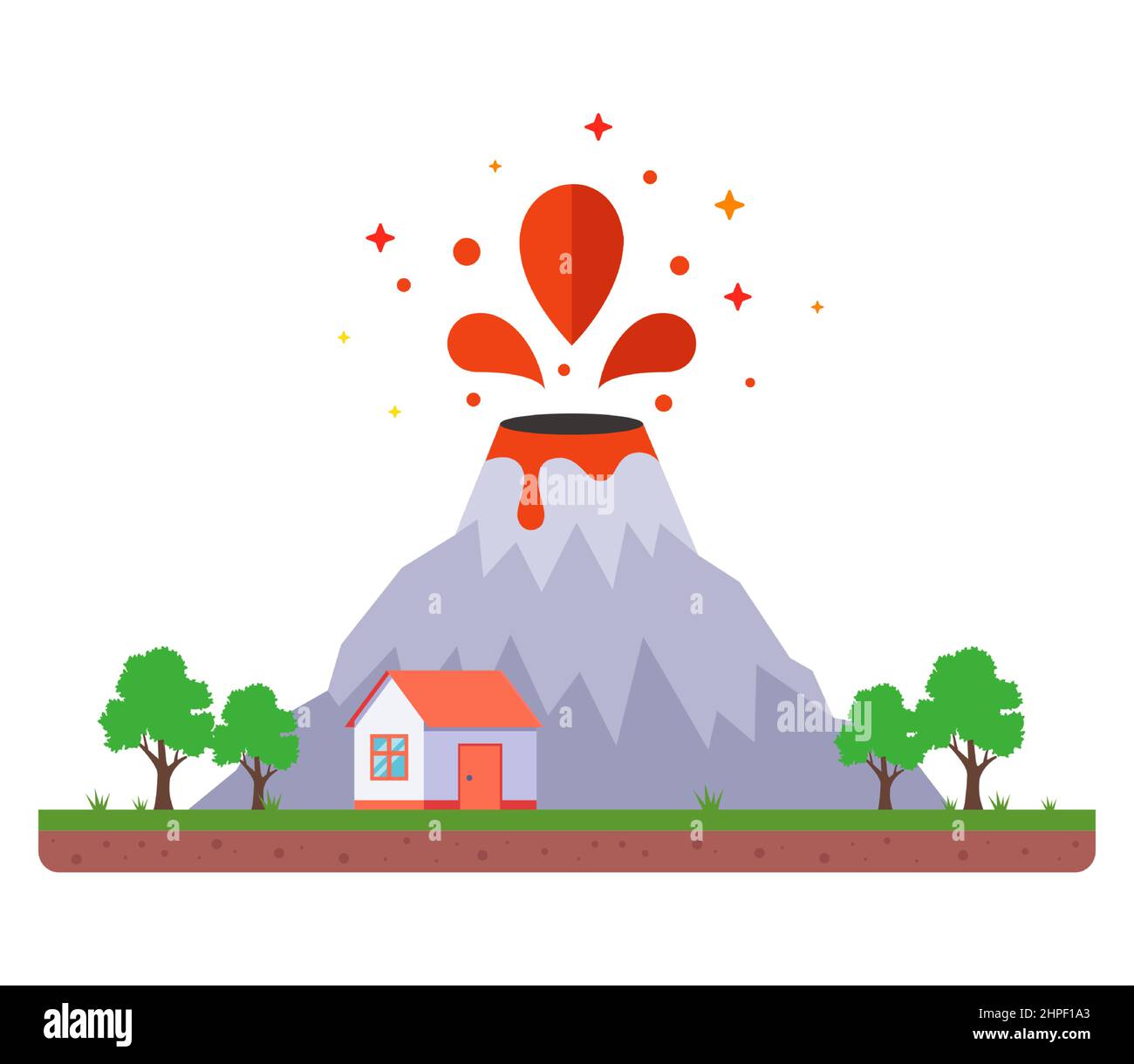 Volcanic rock house Stock Vector Images - Alamy